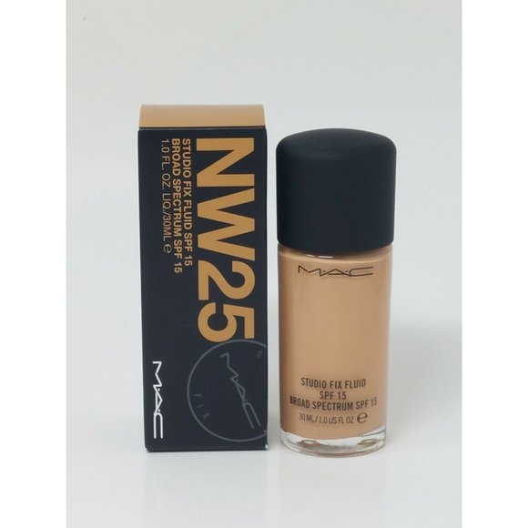 MAC Cosmetics | Makeup | New Mac Studio Fix Fluid Spf 5 Foundation Nw25 ...